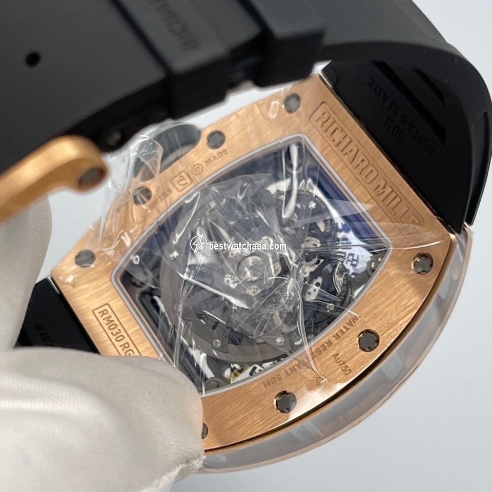 Richard Mille RM 030 Mens watch Unisex Rose gold RM30 Replica