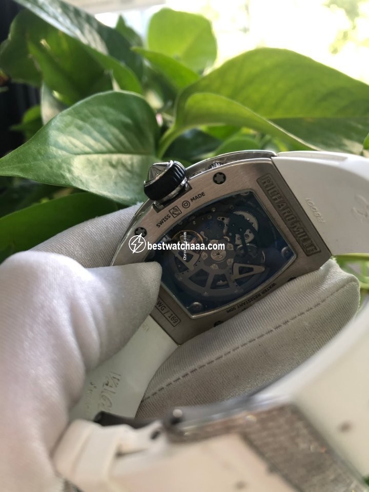 Richard Mille Mens watch Unisex Automatic White gold RM 023 Replica