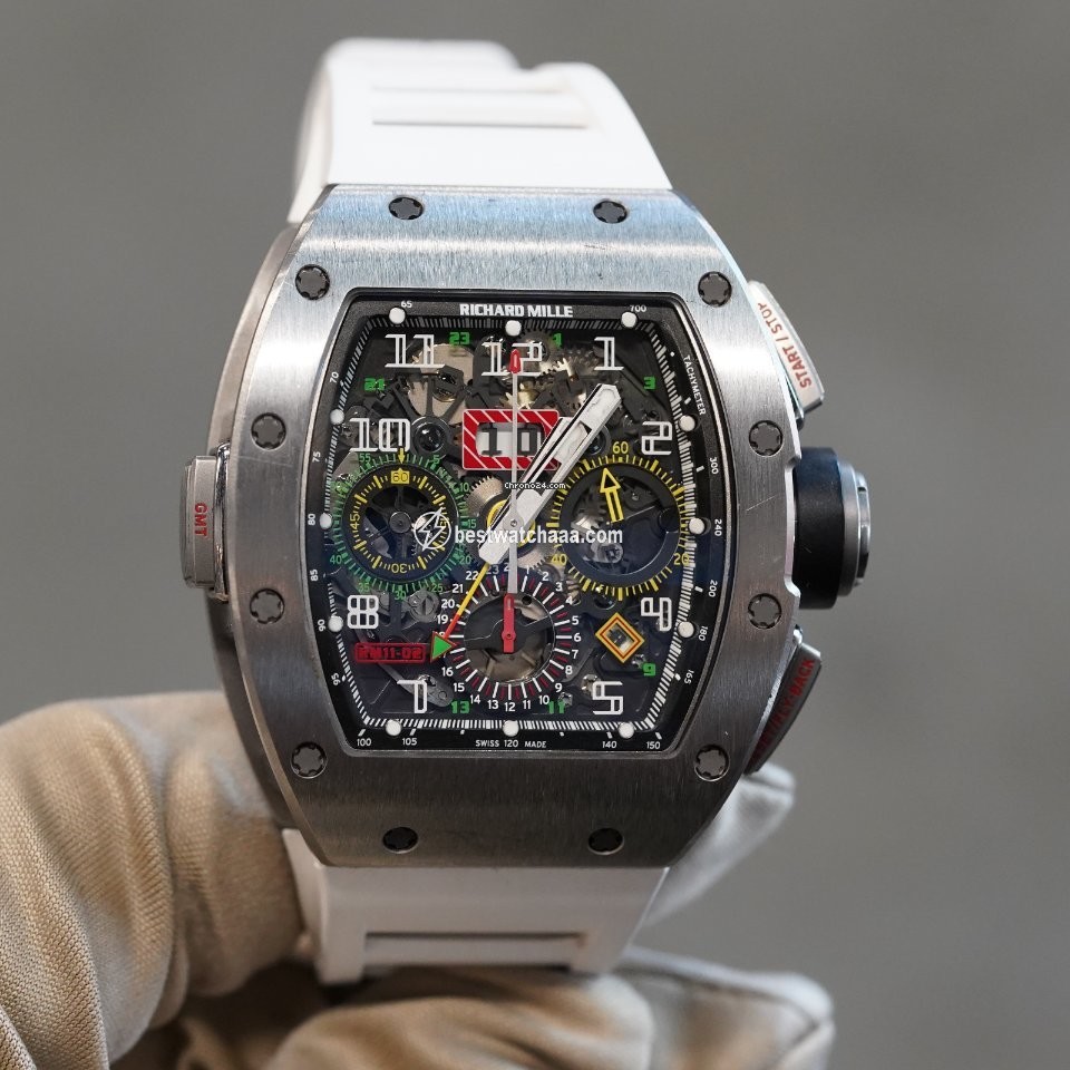 Richard Mille RM 011 Mens watch Unisex Automatic Titanium rm11-02 Replica